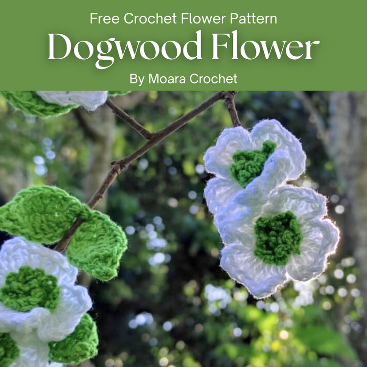 Free Crochet Flower Pattern - Dogwood Flower – Crochet Bouquets Australia